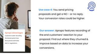 Apropo.io use cases | PPTX | Computer Software and Applications | Computing