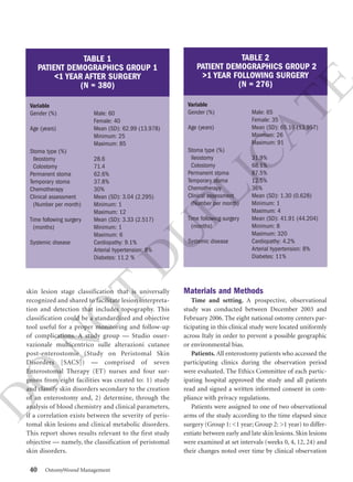 A proposal for classifying peristomal skin disorders: results of a ...