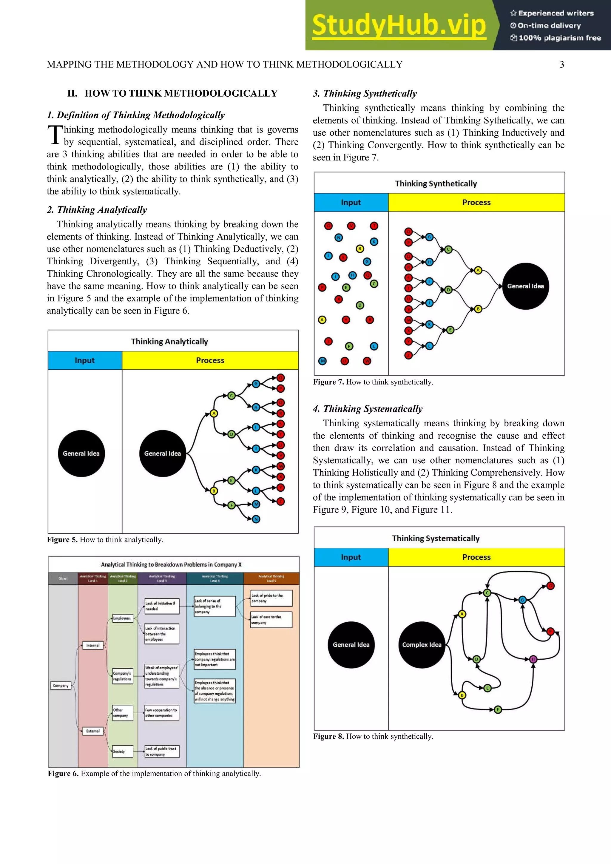 A Proposal For Mapping The Methodology And How To Think ...