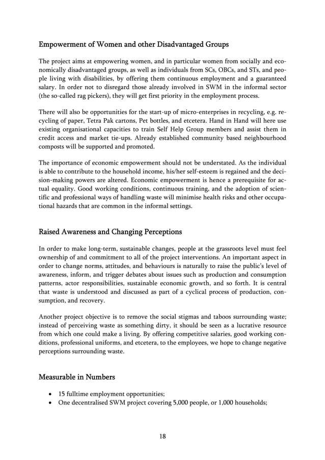 A proposal for solid waste management | PDF | Non-Profit Organizations ...