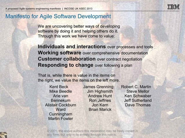 A proposed agile systems engineering manifesto | PPT | Computer ...