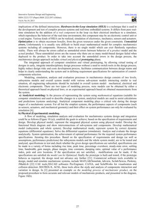 A proposed approach to mechatronics design and implementation education oriented methodology | PPT