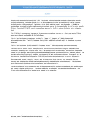 Information Assurance, A DISA CCRI Conceptual Framework | PDF