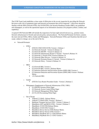 Information Assurance, A DISA CCRI Conceptual Framework | PDF