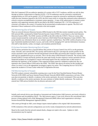 Information Assurance, A DISA CCRI Conceptual Framework | PDF