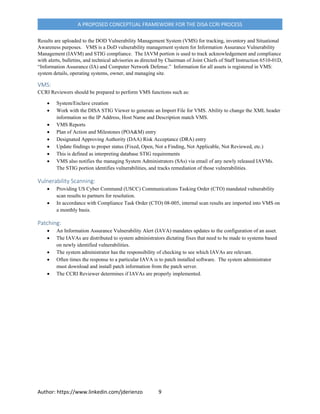 Information Assurance, A DISA CCRI Conceptual Framework | PDF