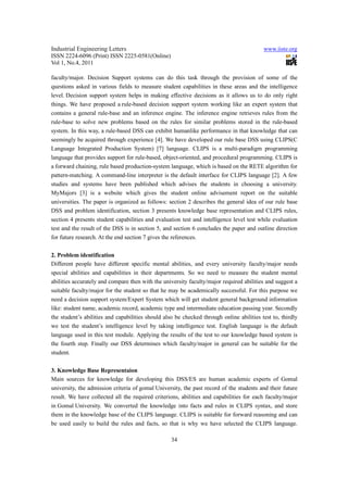 A proposed decision support system expert system for guiding fresh students in selecting a ...