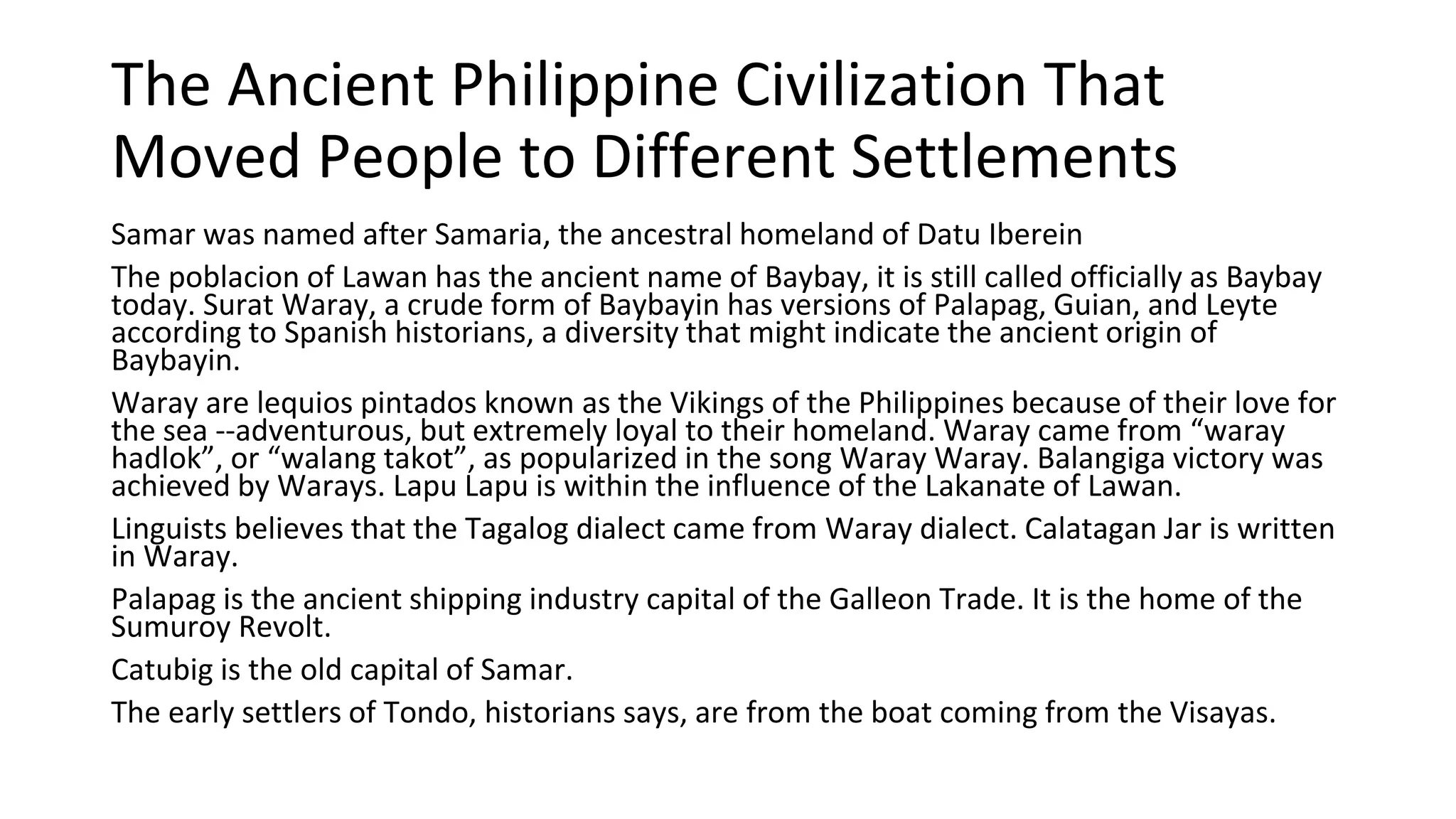 A Proposed Principalia Theory of Austronesian Inter Migration | PPTX