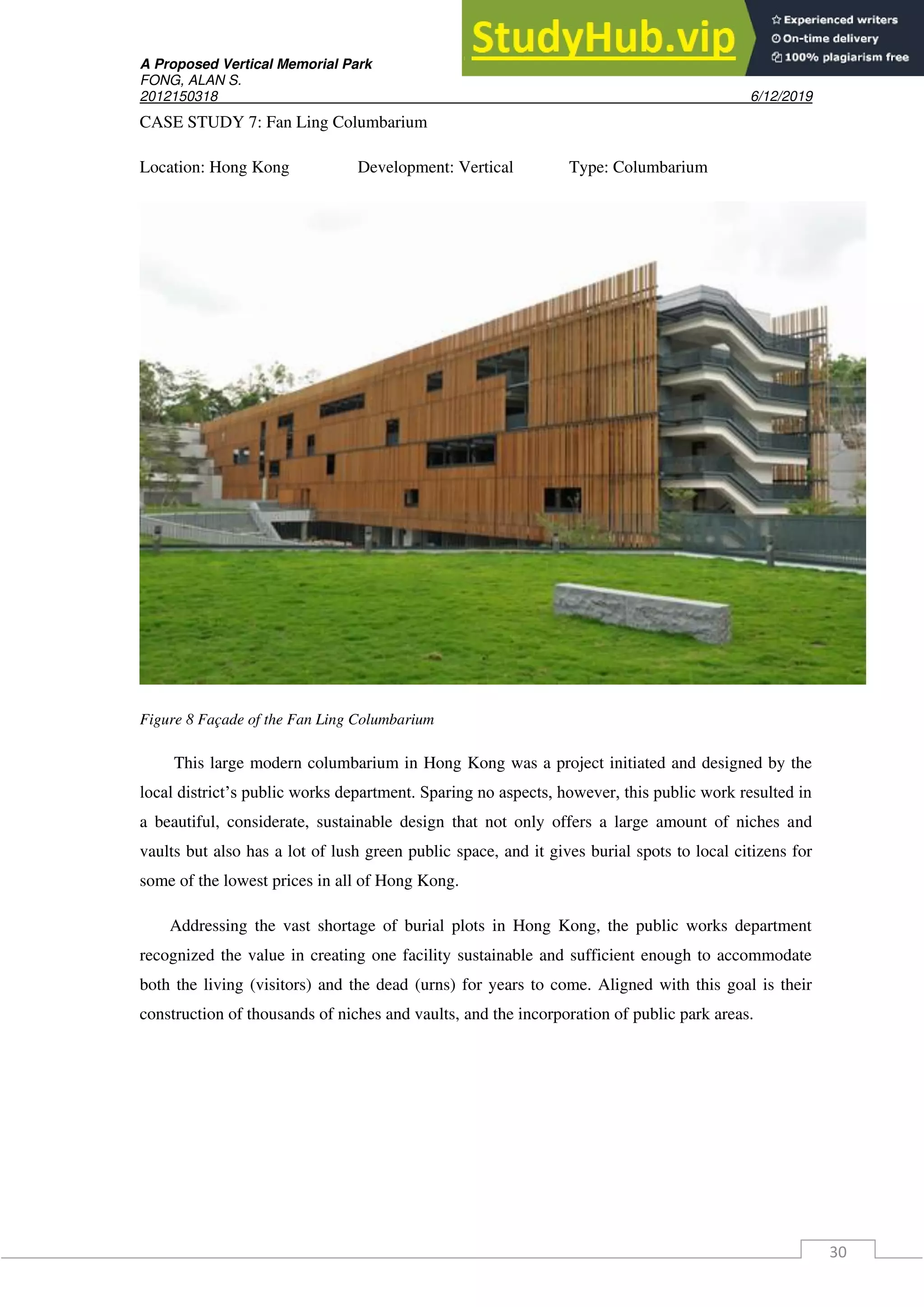 A Proposed Vertical Memorial Park - The Urban Memorial Park Reinvented ...