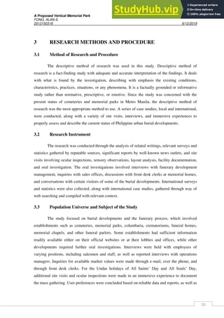 A Proposed Vertical Memorial Park - The Urban Memorial Park Reinvented | PDF