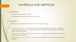 A prospective comparative study of three treatment | PPT