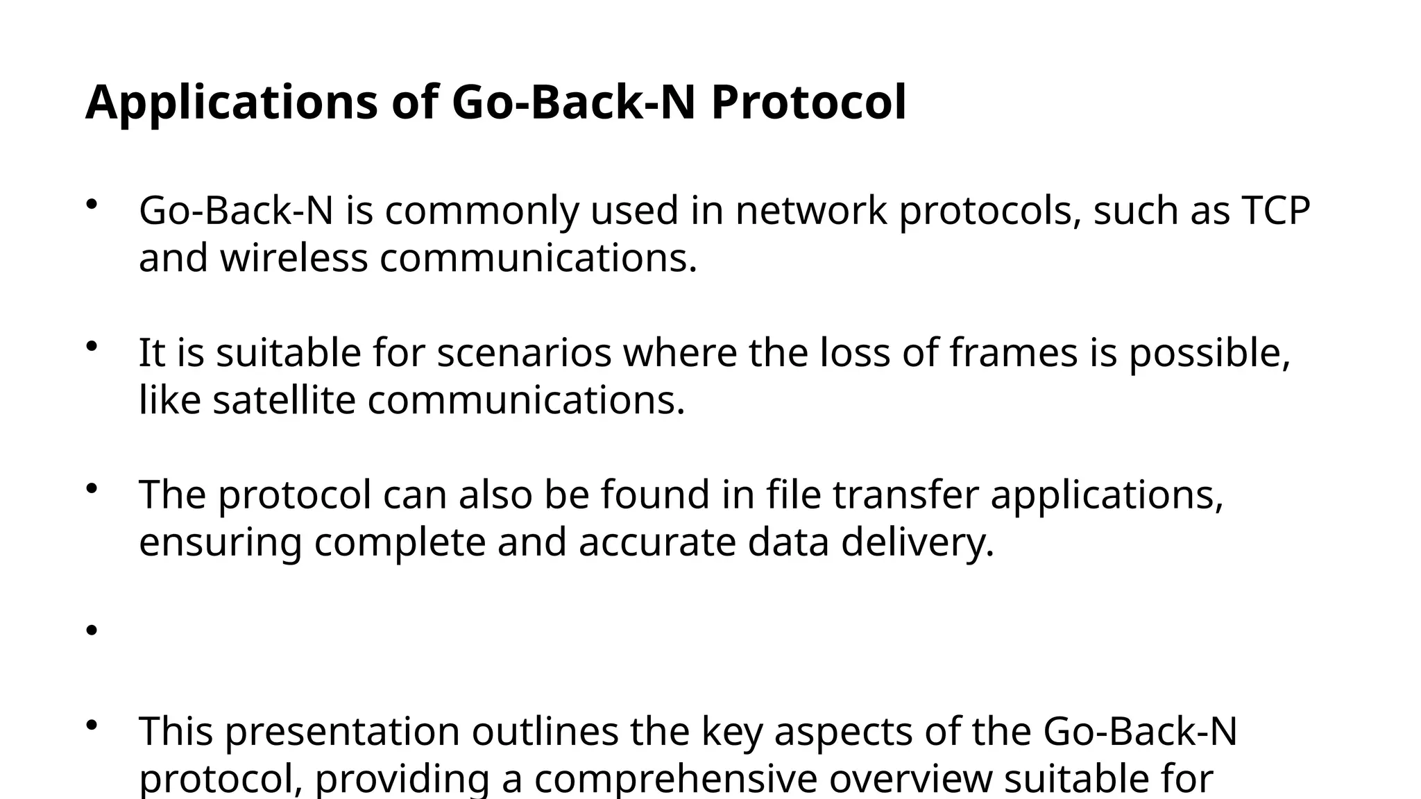 A Protocol Using Go-Back-N.pptx Acknowledgment: The receiver sends an acknowledgment (ACK ...