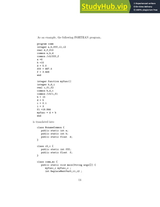A Prototype Fortran-To-Java Converter | PDF | Programming Languages | Computing