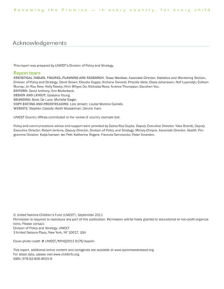 Committing to Child Survival: A Promise Renewed | PDF | Infectious Diseases | Diseases and ...