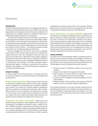 Committing to Child Survival: A Promise Renewed | PDF | Infectious Diseases | Diseases and ...