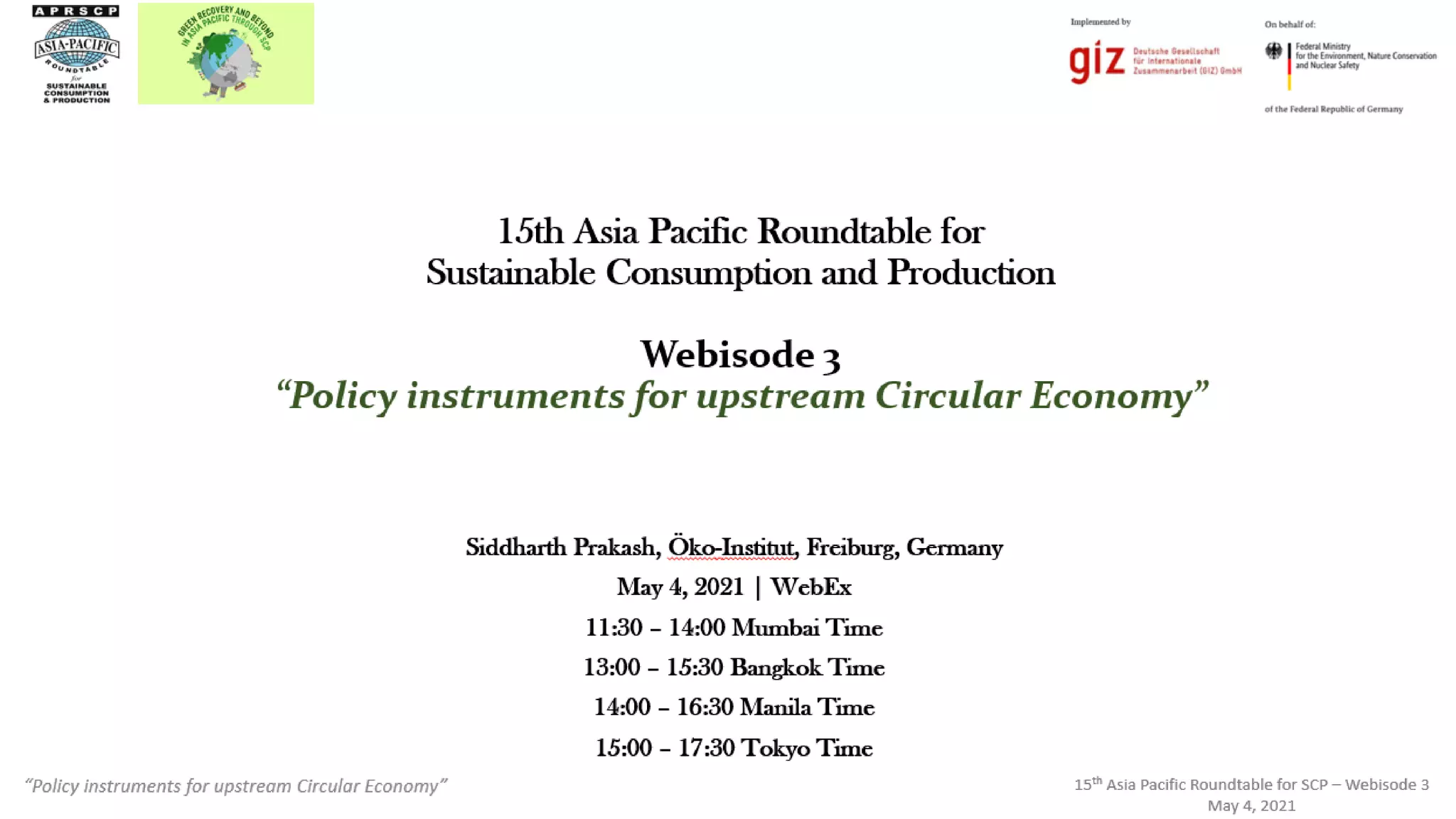 Policy instruments for upstream Circular Economy | PDF