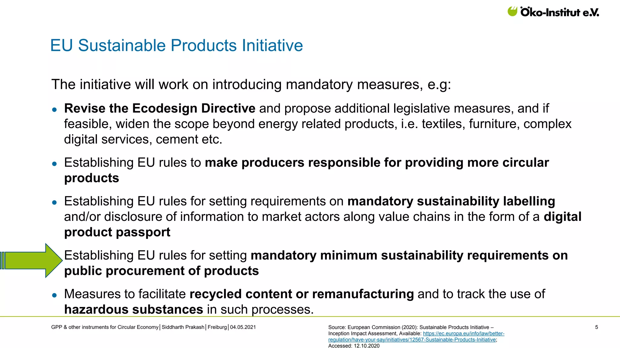 Policy instruments for upstream Circular Economy | PDF