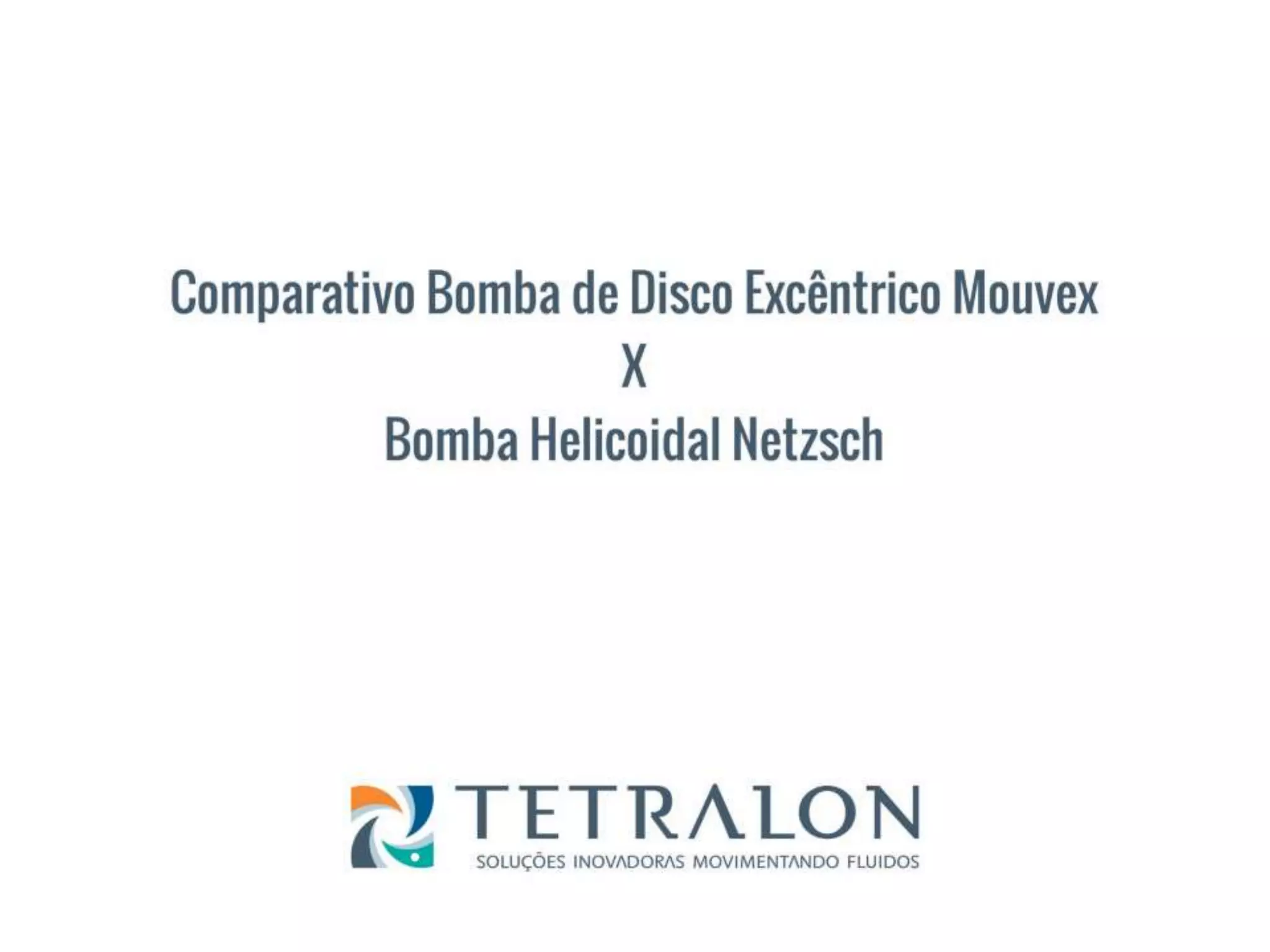 Comparativo Bomba de Disco Excêntrico Mouvex X Bomba Helicoidal Netzsch ...
