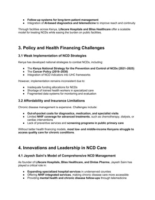 Non-Communicable Diseases in Kenya_ Why the Healthcare System is ...