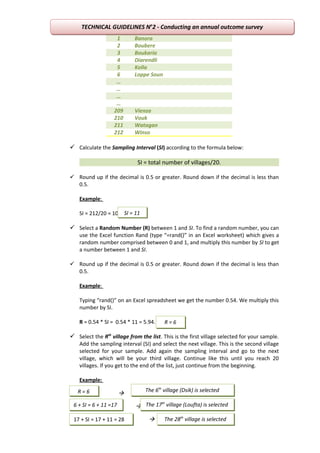 APR Workshop 2010-M&E-TG2 - annual outcome survey | DOC