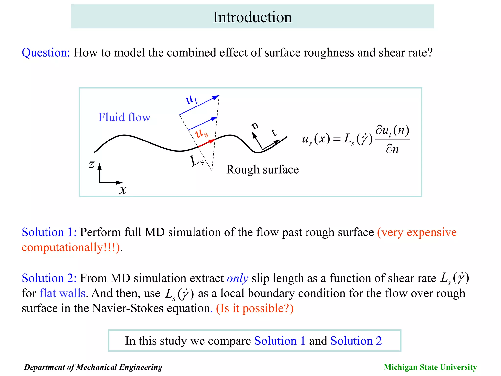 Modeling the combined effect of surface roughness and shear rate on ...