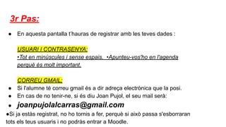 Aps registre moodle | PPT