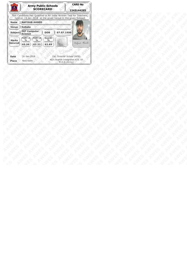 APS-Score Card.pdf | Free Download