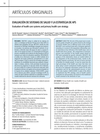 Aps 2011 evaluacion de-sistemas-de-salud-y-la-estra-de-aps | PDF
