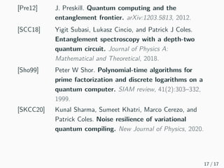 Noise Resilience of Variational Quantum Compiling | PPT
