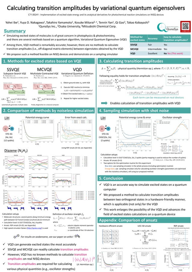 Calculating transition amplitudes by variational quantum eigensolvers | PDF