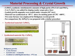 Visible and near-infrared emission properties of melt-grown Dy doped ...