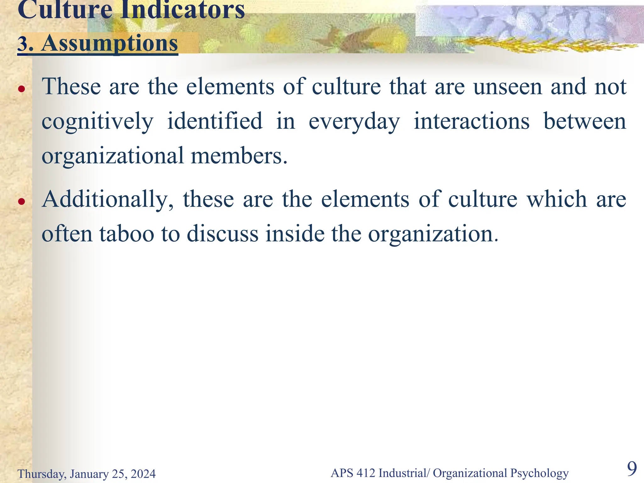APS 412 LECTURE 7 ORGANIZATIONAL CULTURE.ppt