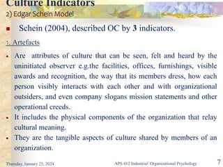 APS 412 LECTURE 7 ORGANIZATIONAL CULTURE.ppt