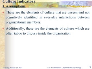 APS 412 LECTURE 7 ORGANIZATIONAL CULTURE.ppt
