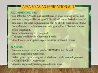 Apsa80 product information | PPTX