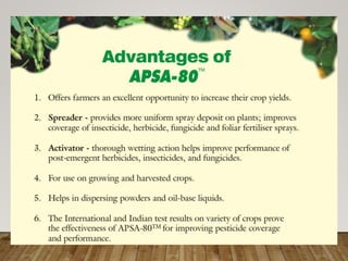Apsa80 product information | PPTX