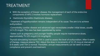 Autoimmune polyendocrine syndromes (APS)pptx | PPTX