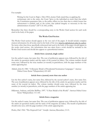 APSA Style Guide for Citations and References Source: https://www ...