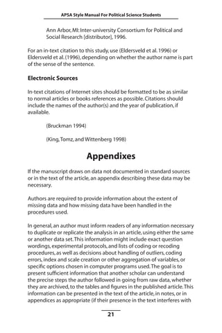 APSA Style Guide | PDF