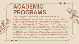 Exploring the APS College of Engineering.pdf | Postgraduate Education ...