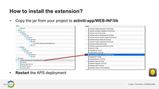 Alfresco Process Services extension project - Alfresco DevCon 2018 | PPT