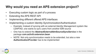 Alfresco Process Services extension project - Alfresco DevCon 2018 | PPT