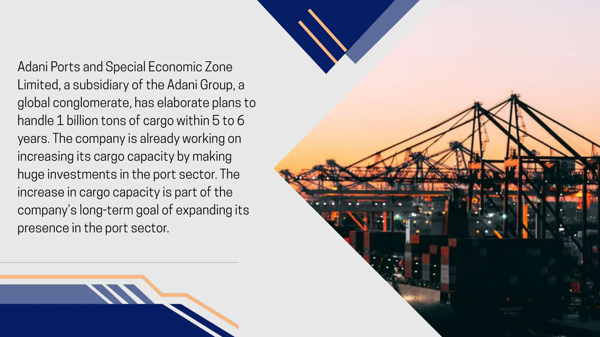 APSEZ Has Elaborate Plans to Handle 1 Billion Tons of Cargo in The ...