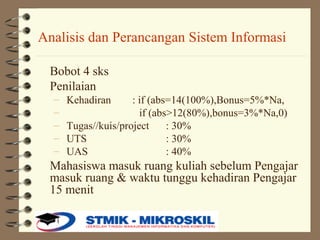 konsep dasar analisis perancangan sistem | PPT