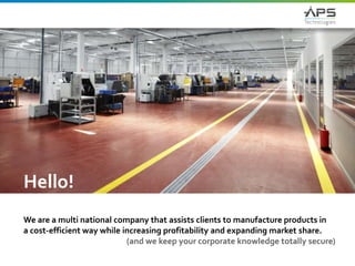 APS Technologies company presentation | PDF