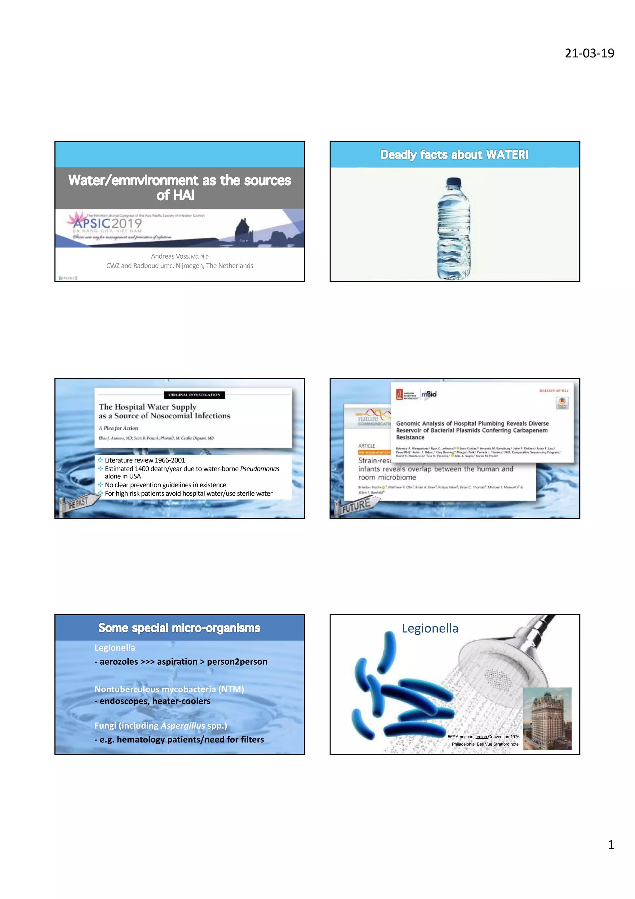 Apsic 2019 Water and HAI | PDF