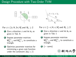 Design Method of Directional GenLOT with Trend Vanishing Moments | PPT