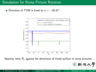 Design Method of Directional GenLOT with Trend Vanishing Moments | PPT