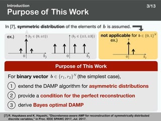 Binary Vector Reconstruction via Discreteness-Aware Approximate Message Passing | PPT