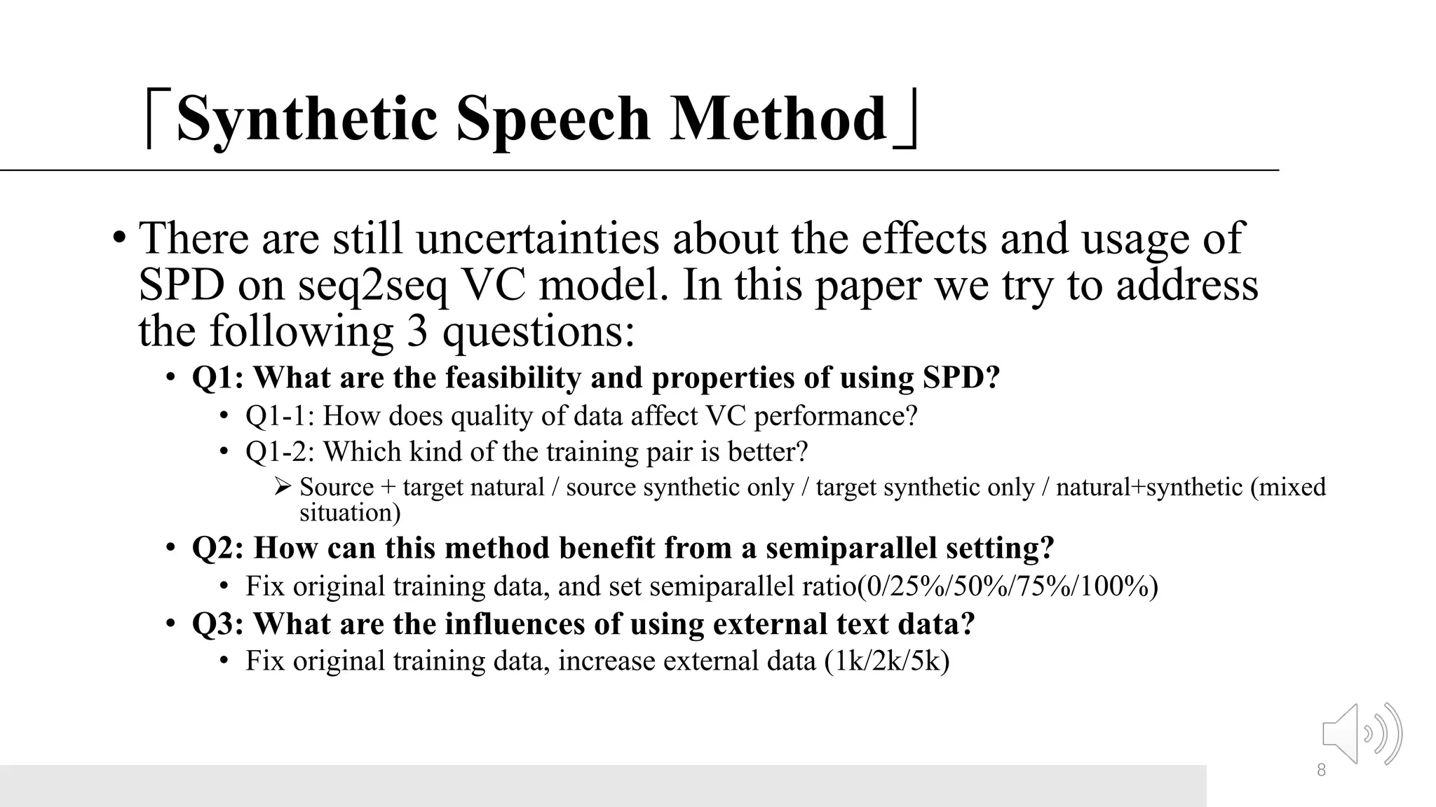 Investigation of Text-to-Speech based Synthetic Parallel Data for Sequence-to-Sequence Non ...